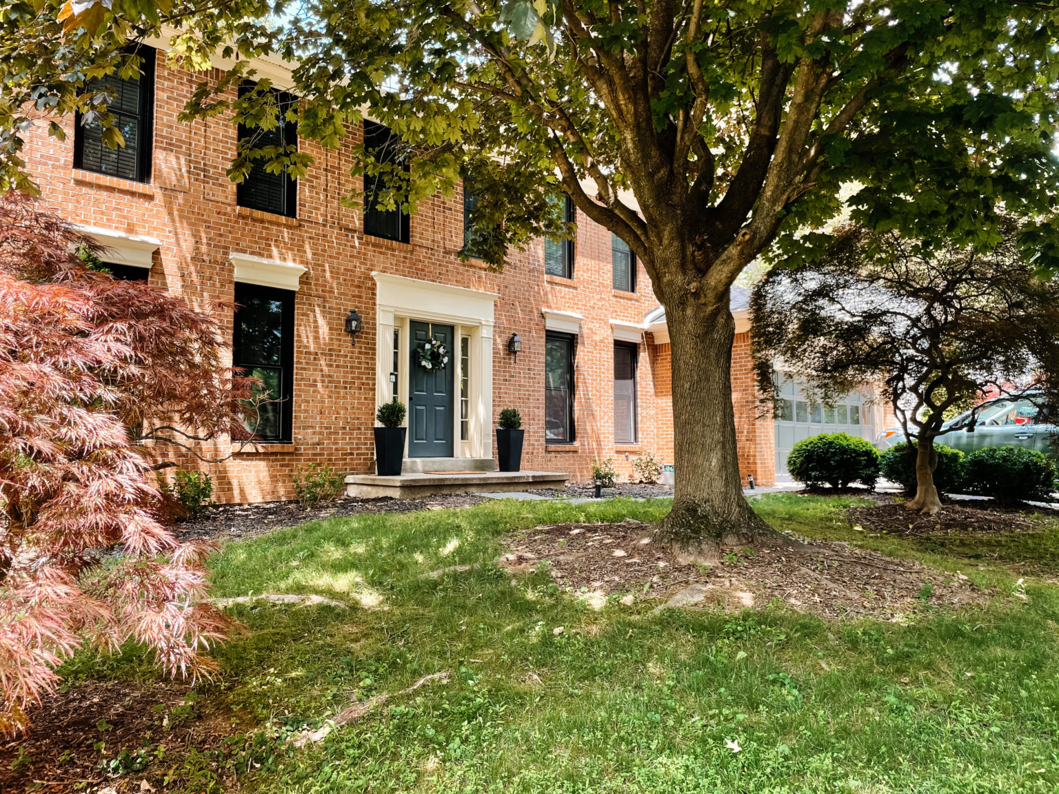 Our Beautiful Traditional Brick House With Black Windows Remodel