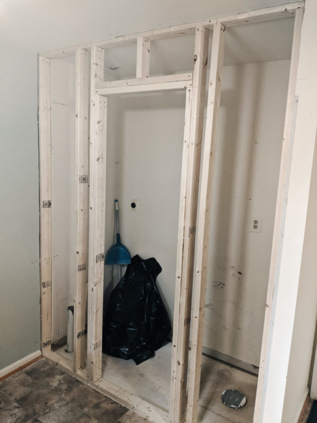 How our Kitchen Laundry Closet Became a Luxury Powder Room